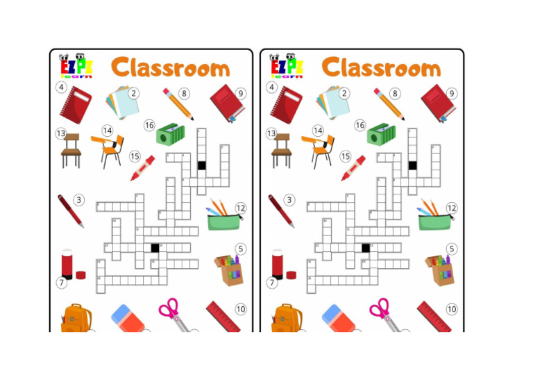 Classroom Crossword | PDF