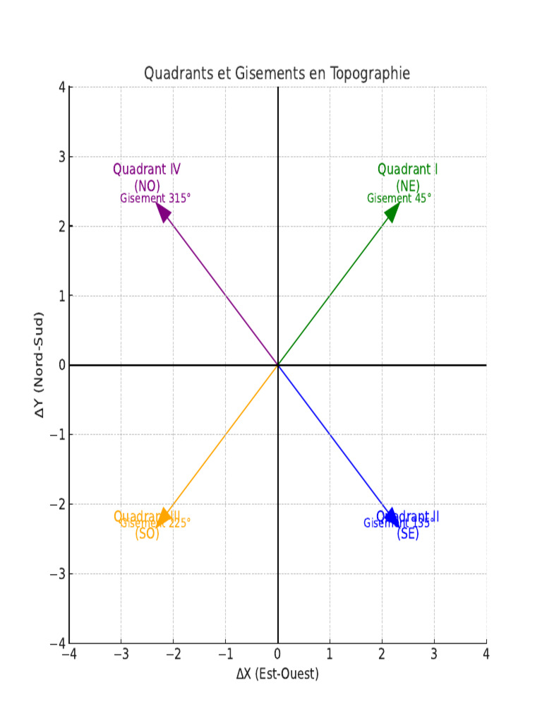 Quadrants et Gisements Topographiques | PDF