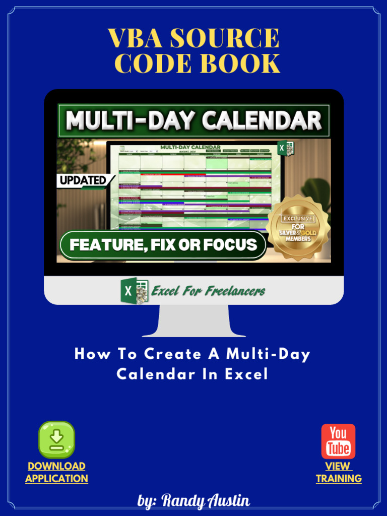 Updated PDF Codebook Multi Day Calendar - Cópia | PDF | Microsoft Excel ...