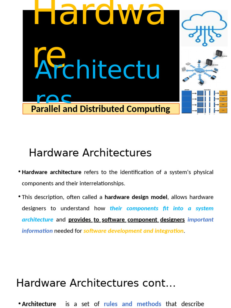 PDC 4 - Hardware Architecture | PDF | Central Processing Unit ...