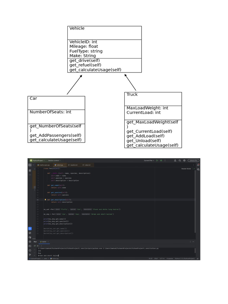 Oop Task Inheritance Diagrams | PDF