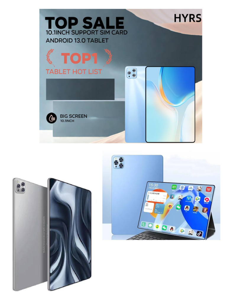 Catalogo Ficha de Especificasiones Tecnicas Tablet HYRS | PDF