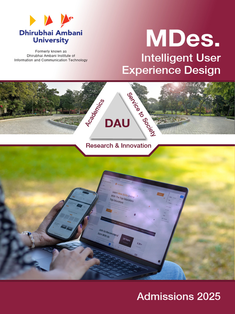 MDes in IUxD Boucher DAIICT DAU 1743695452 | PDF | Design | Cognition