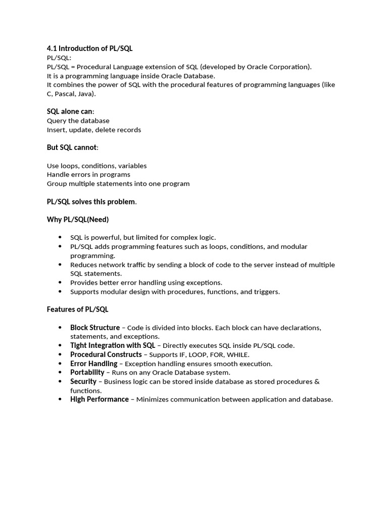 4.pl sql | PDF | Pl/Sql | Control Flow