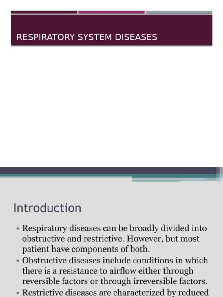 Respiratory Diseases | PDF