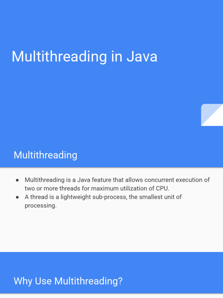 Multi Threading | PDF | Thread (Computing) | Concurrent Computing