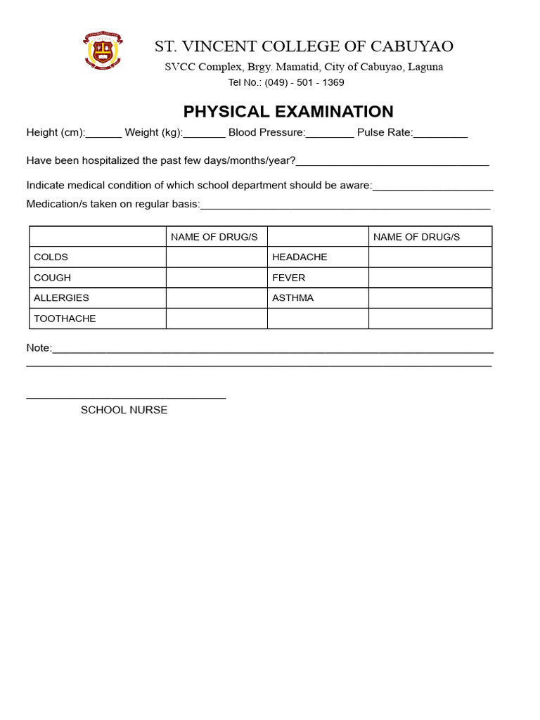 Physical Exam | PDF