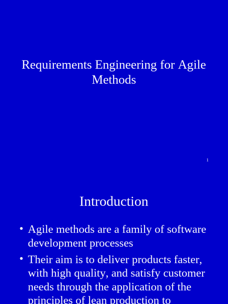 Agile Requirements Engineering Insights | PDF | Agile Software ...