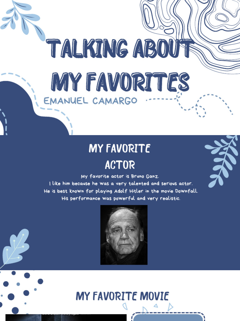 Bruno Ganz: My Favorite Actor | PDF