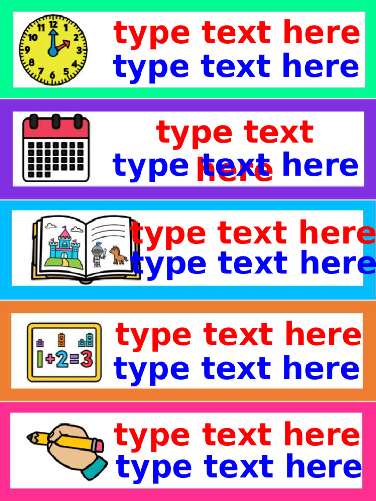 Bilingual Class Schedule Editable | PDF