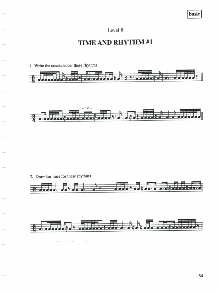 LV 8 Rhythm 1 | PDF