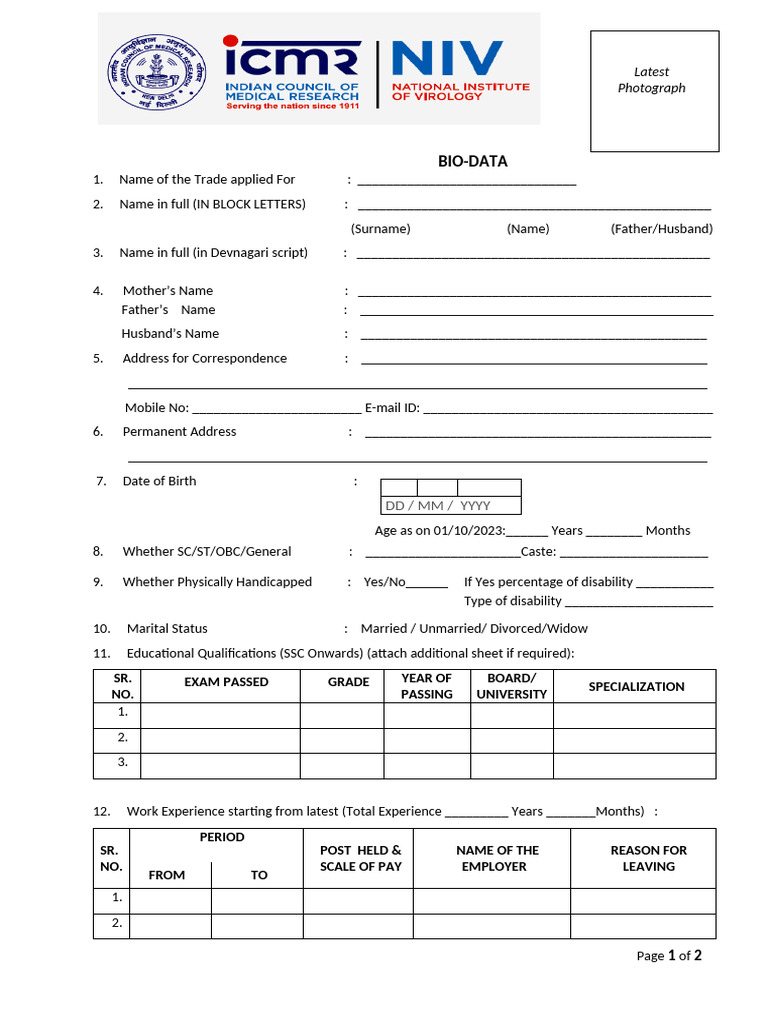 Application Form ITI | PDF | Chess | Chess Theory