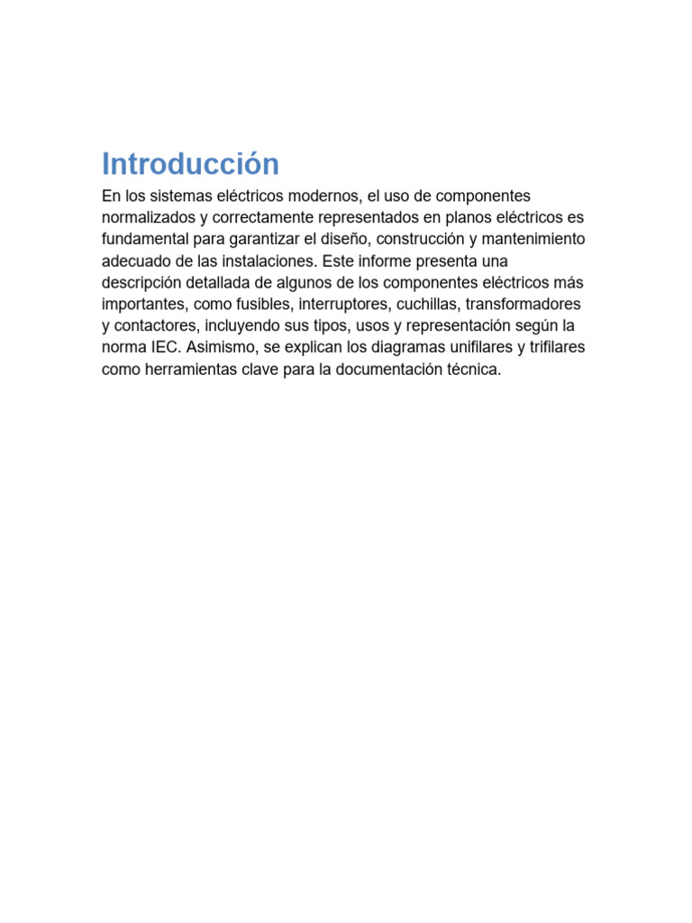 Componentes Eléctricos y Diagramas IEC | PDF | Fusible (Eléctrico ...