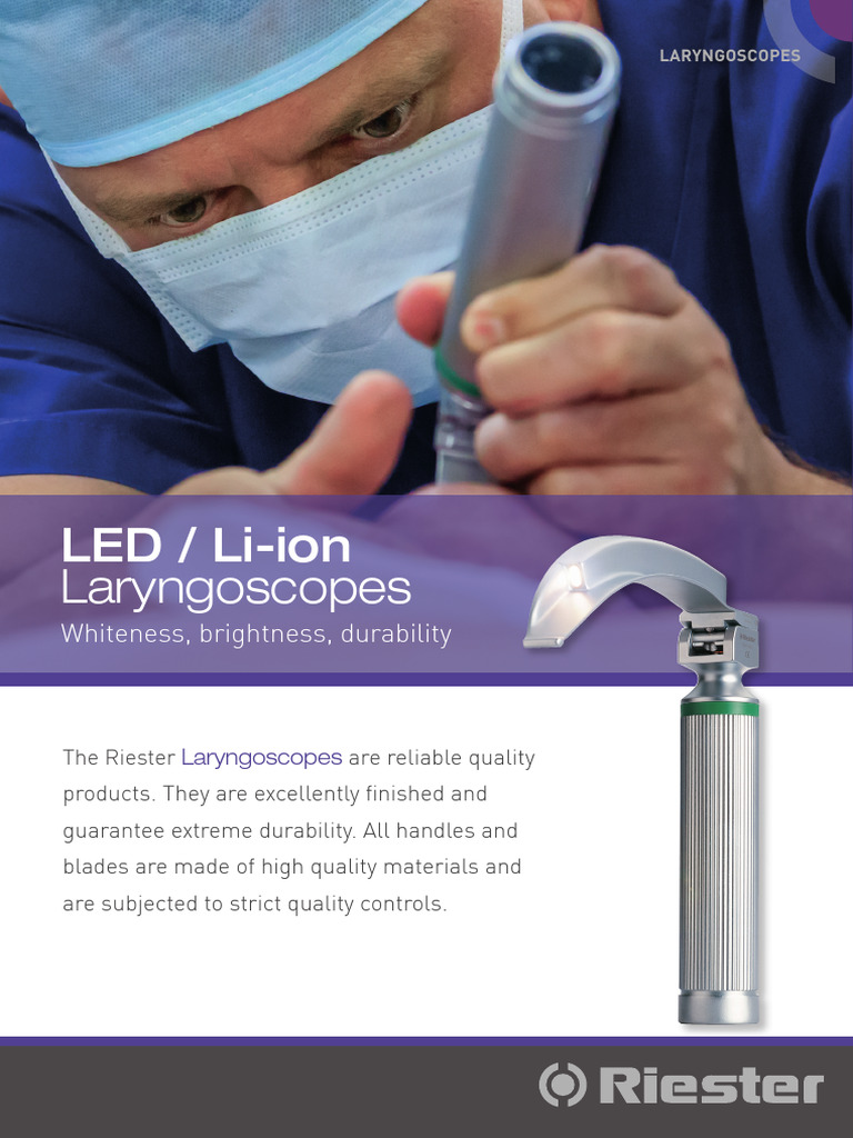 High-Quality Laryngoscopes Overview | PDF | Rechargeable Battery ...