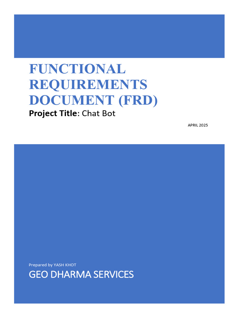 Functional Requirement Document (FRD) - 3 | PDF | Information Science | Software Engineering