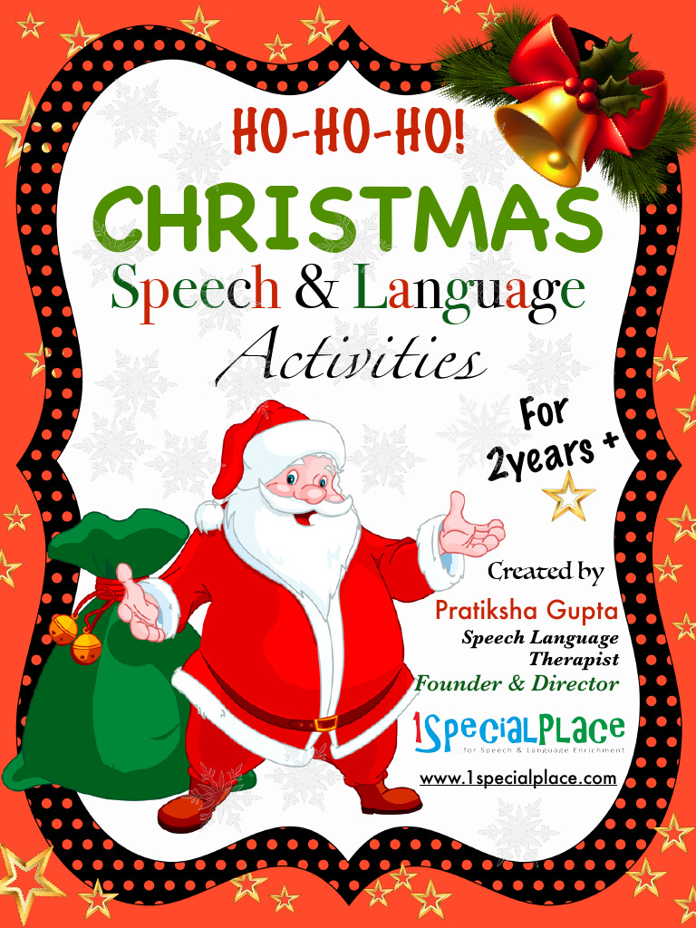 Christmas Speech Language Activities | PDF | Santa Claus | Christmas