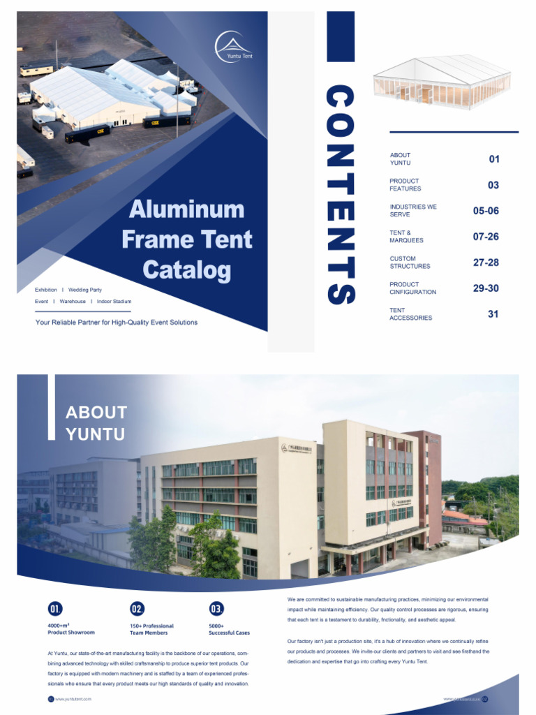 Aluminum Frame Tent Catalog-Yuntu Tent | PDF