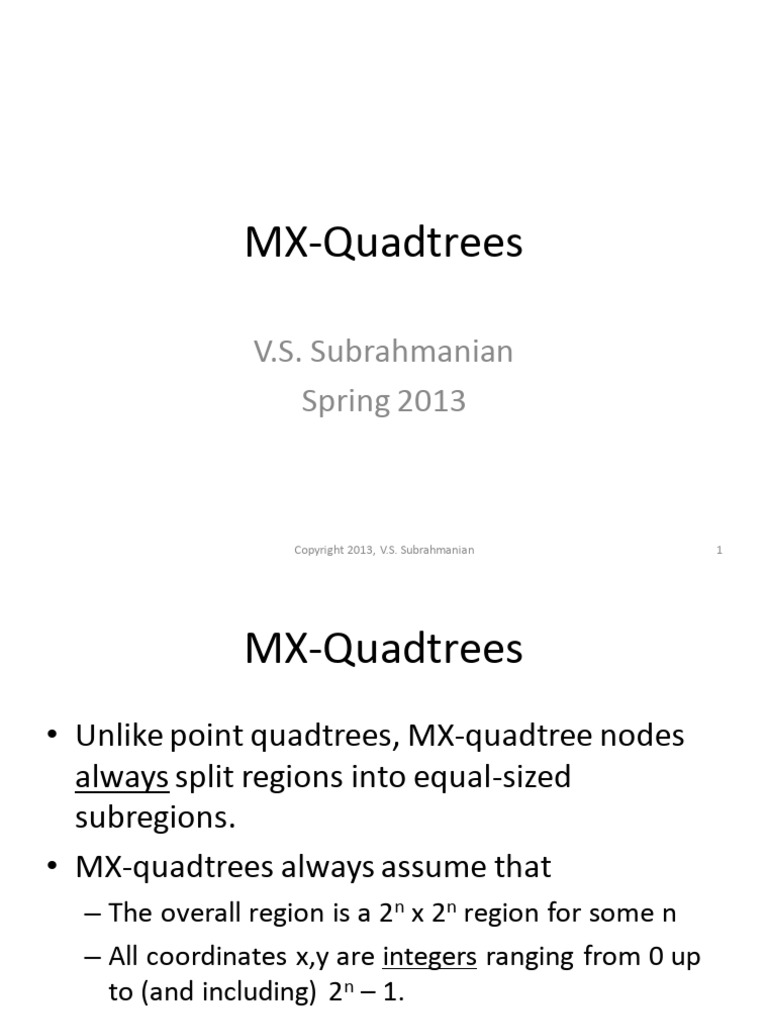 Mx Quad Trees | PDF | Algorithms And Data Structures