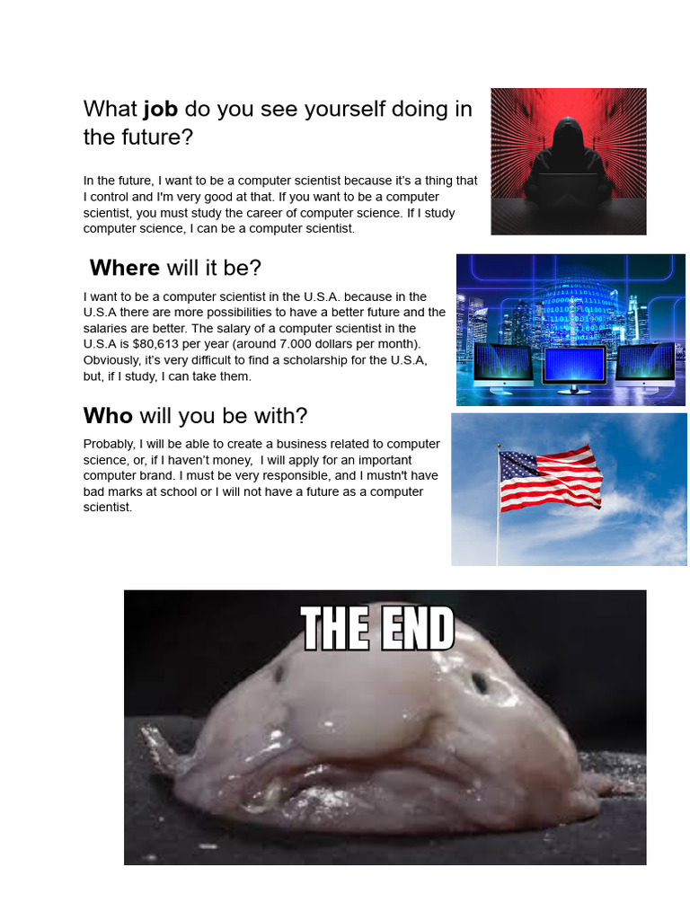 What Job Do You See Yourself Doing in The Future | PDF