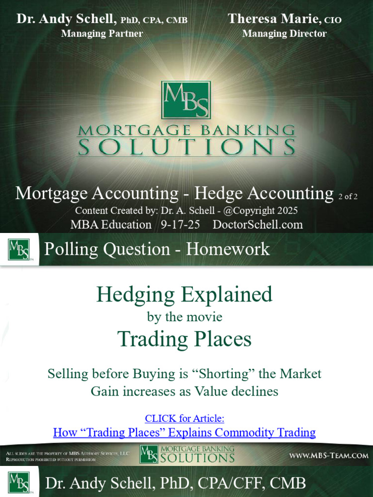 Hedge Accounting Part II 9.17.25 | PDF | Fair Value | Mark To Market ...