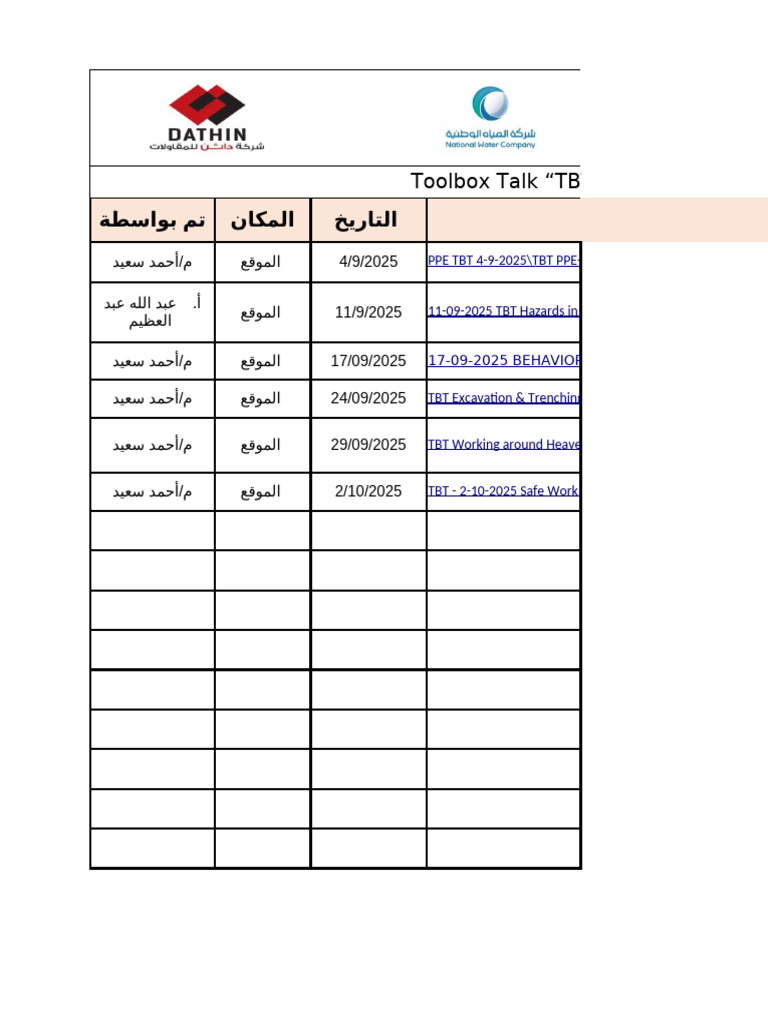 TBT Log | PDF