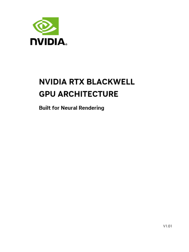 Nvidia RTX Blackwell Gpu Architecture | PDF | Graphics Processing Unit ...