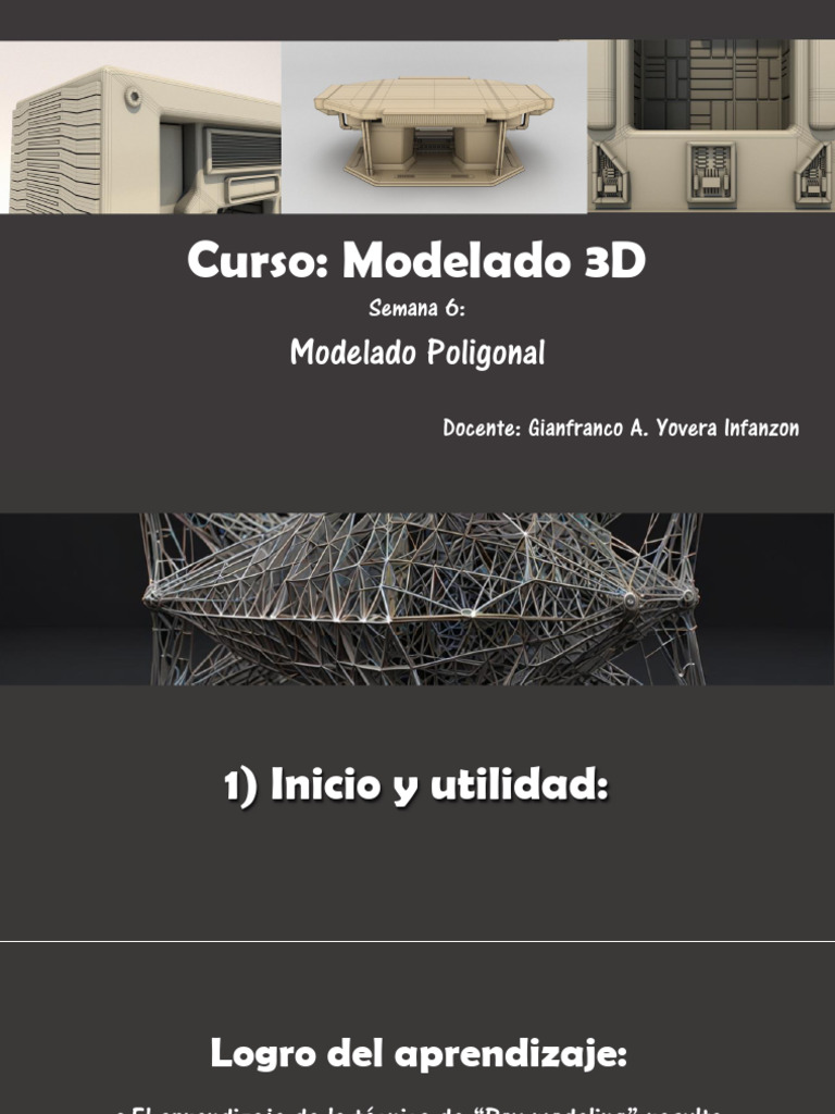 Semana 6 Modelado 3d | PDF | Polígono | modelado 3D