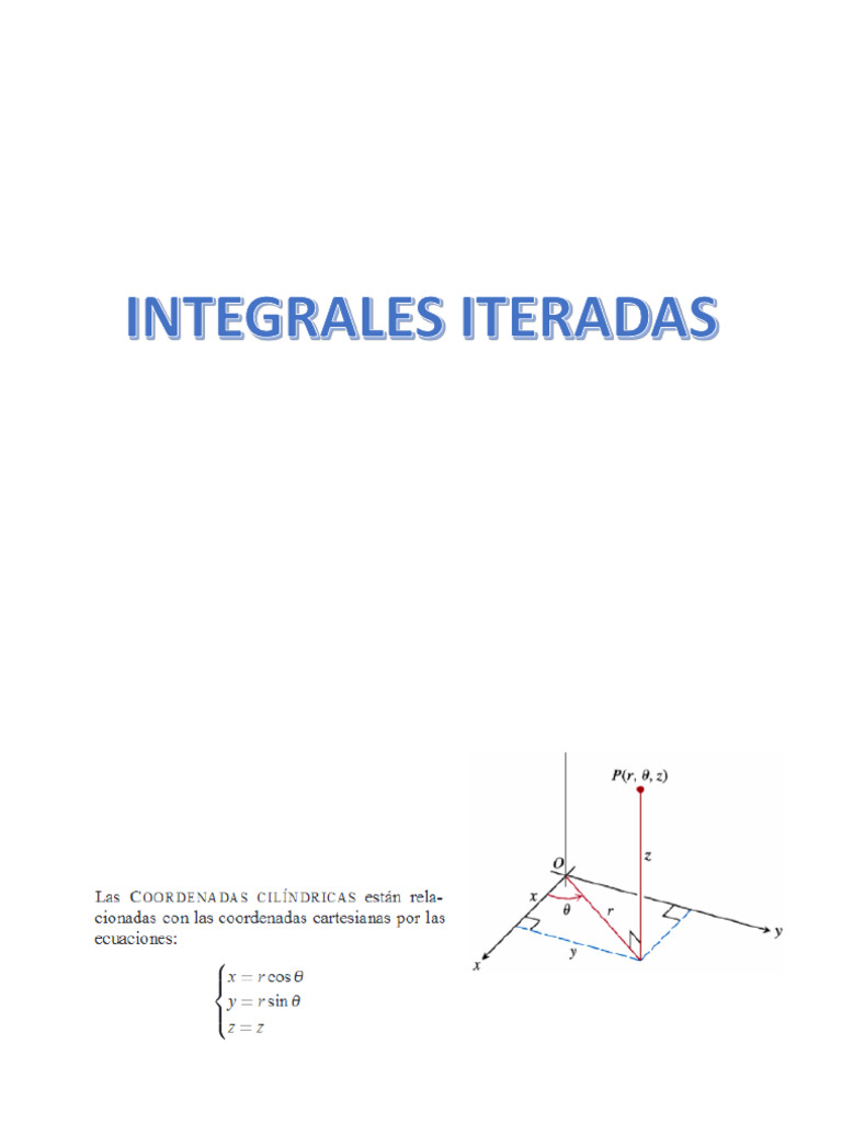 Integrales Iteradas | PDF | Espacio | Matemáticas