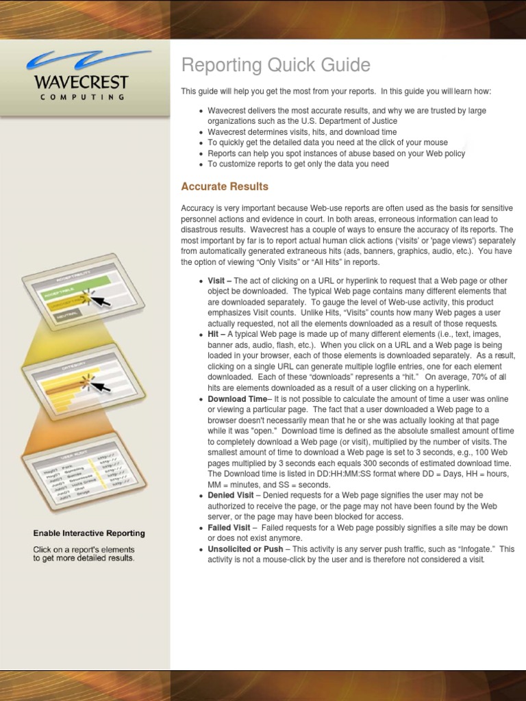 Reporting Quick Guide | PDF | Web Page | Hyperlink