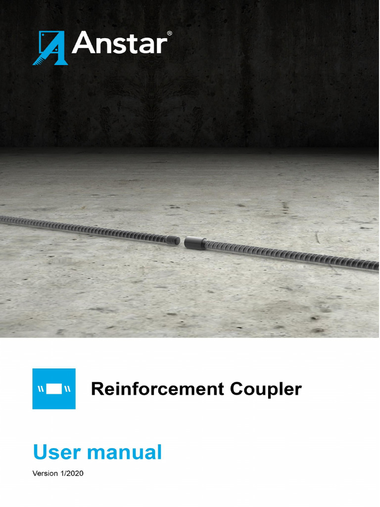 Reinforcement Coupler User Manual | PDF | Screw | Building Materials
