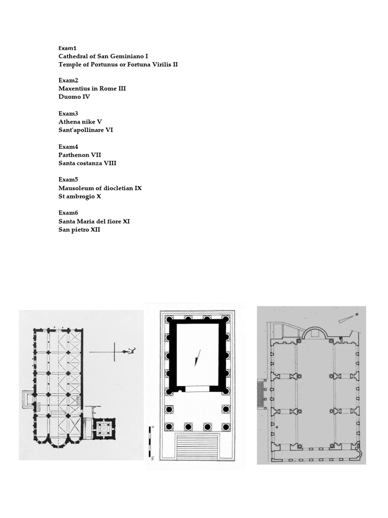 Plans For Exam | PDF