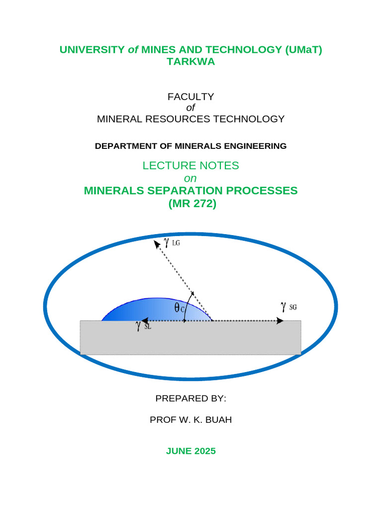Mineral separation processes 2025 | PDF | Magnetism | Porosity