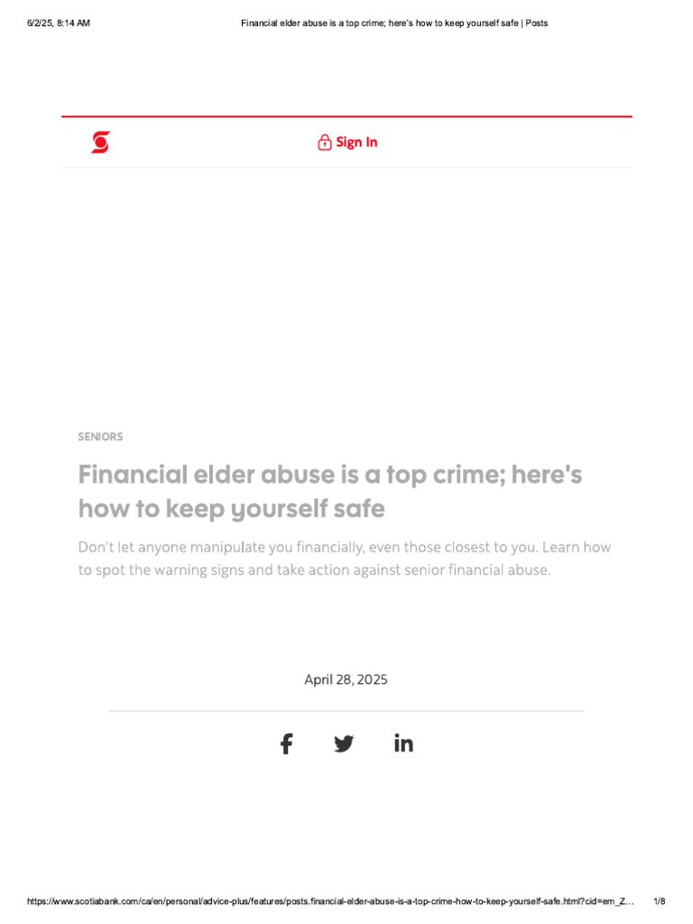 Financial Elder Abuse | PDF