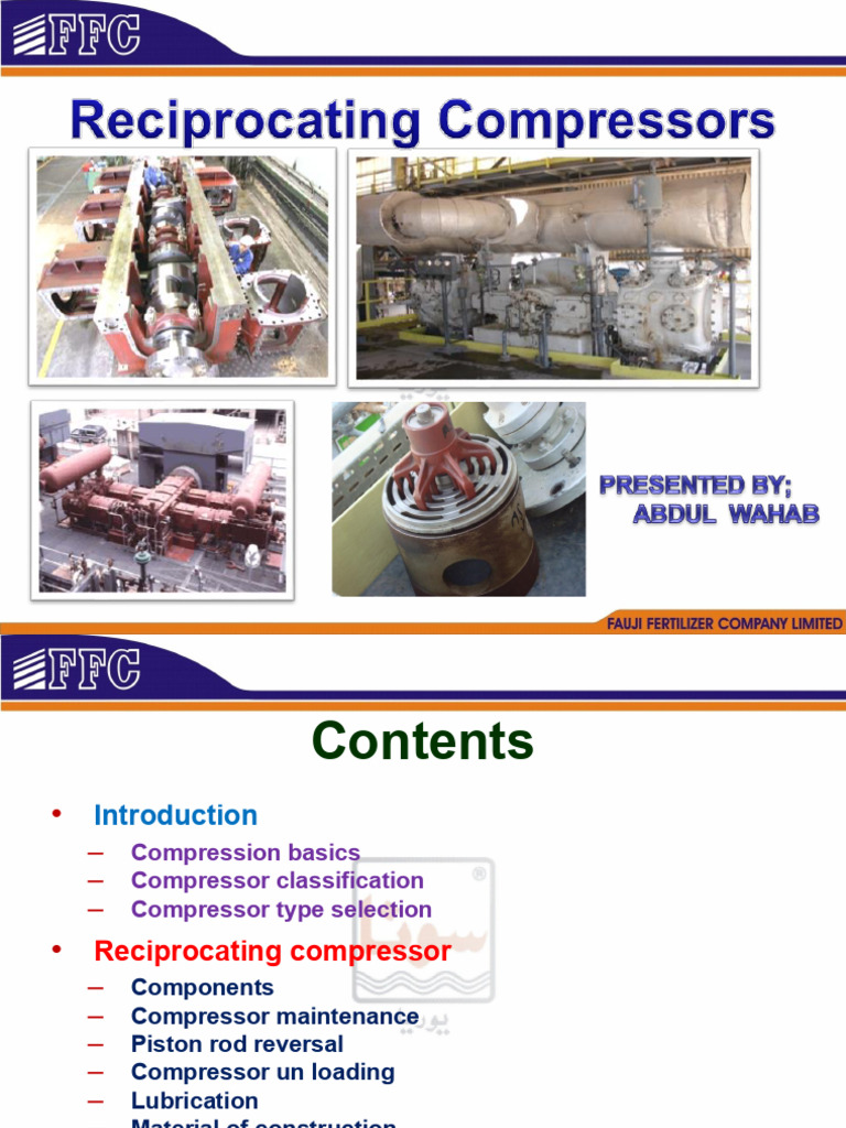 Reciprocating compressor | PDF | Piston | Leak
