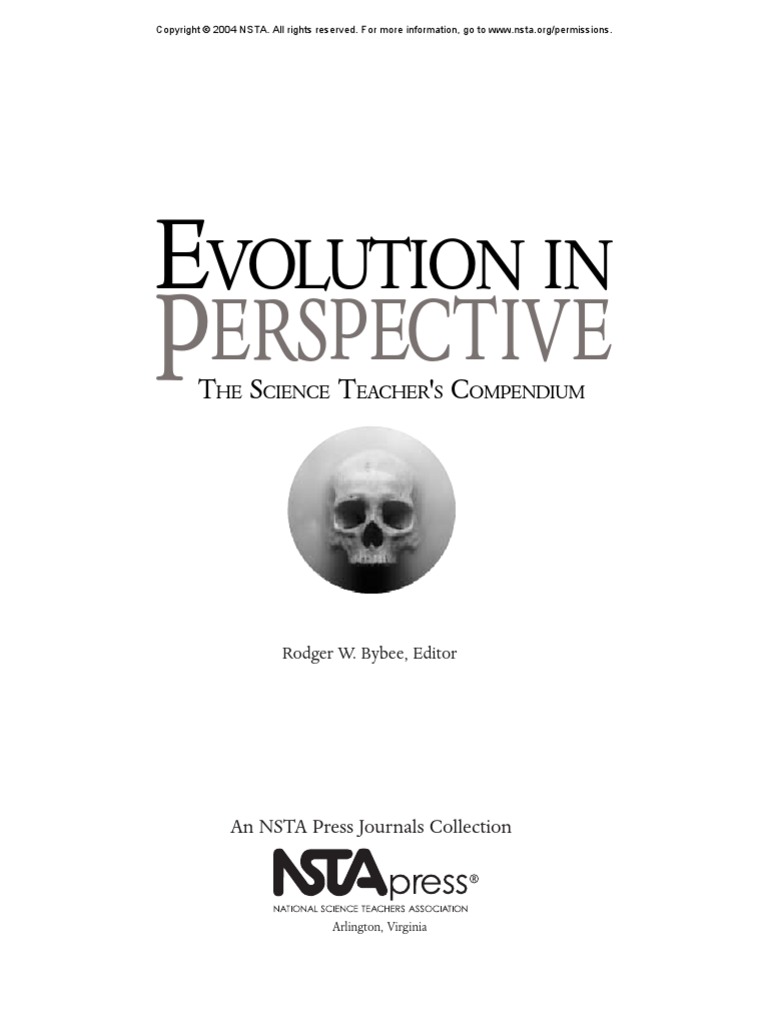 NSTA Evolution Perspective | PDF | Science Education | Theory