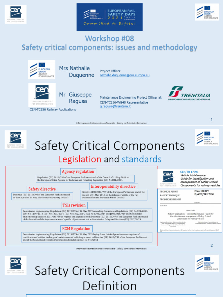 Workshop #8 - Safety Critical Components - Issues and Methodology | PDF ...