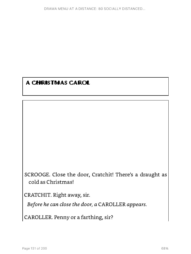 A Christmas Carol Script | PDF