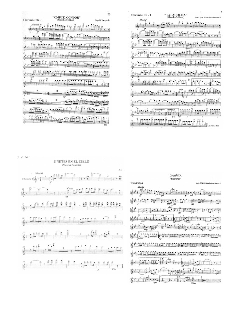 Partituras de Clarinete | PDF