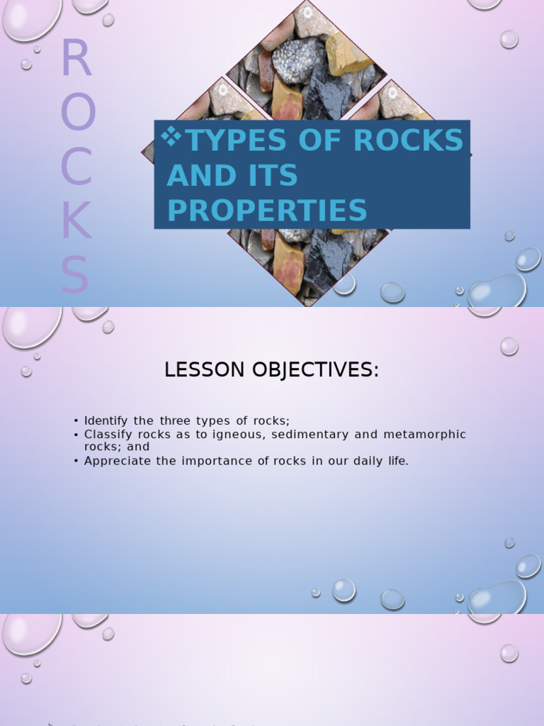 Types of Rocks and Their Properties | PDF