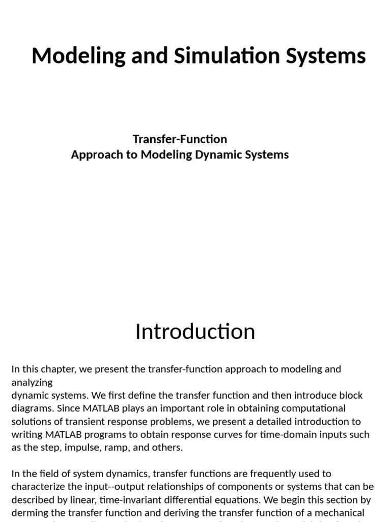 Lecture 19 Time Domain Analysis of Control Systems | PDF | System ...