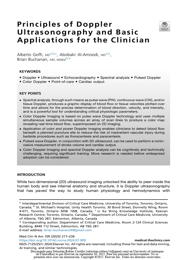 Doppler Ultrasonography Principles Explained | PDF | Medical Ultrasound ...