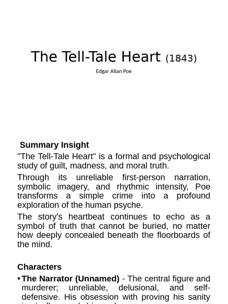 Analysis of The Tell-Tale Heart | PDF | Psychology