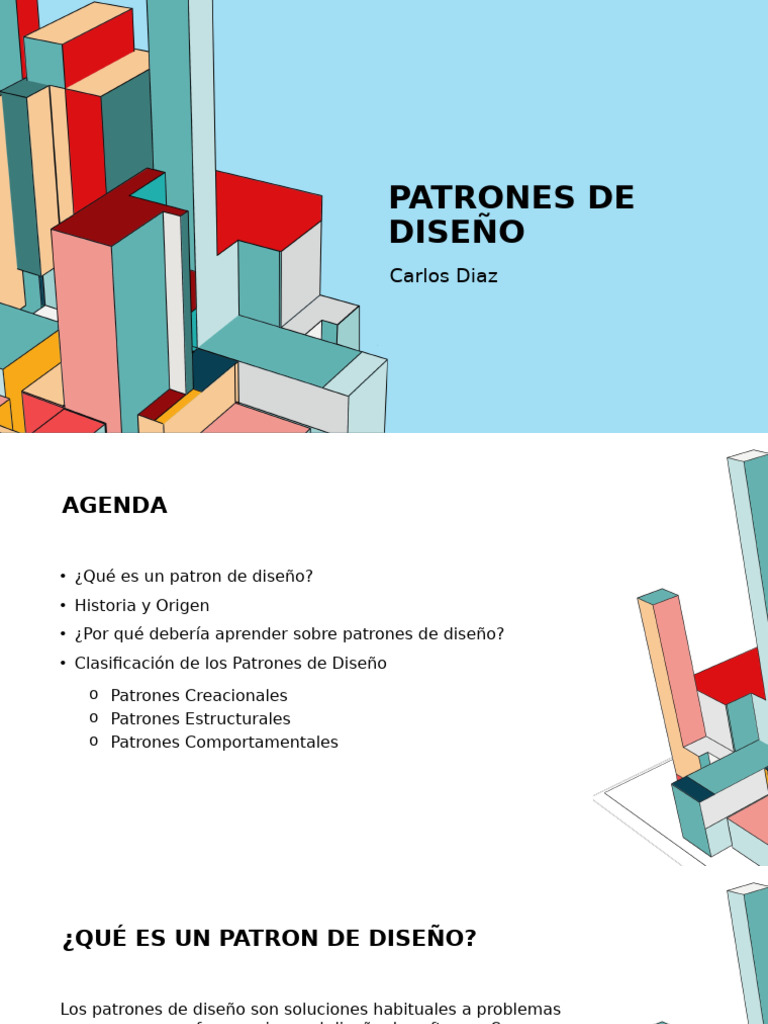 Introducción a Patrones de Diseño | PDF | Patrón de diseño de software ...