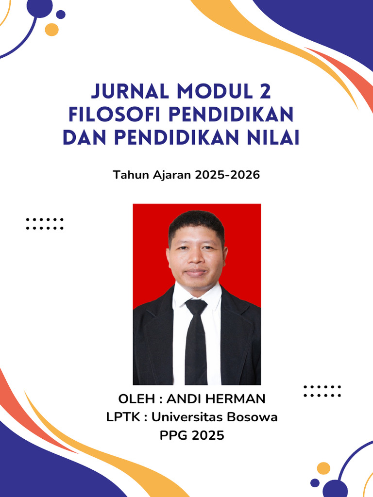 Jurnal Modul 2 Filosofi Pendidikan Dan Pendidikan Nilai - Andi Herman | PDF