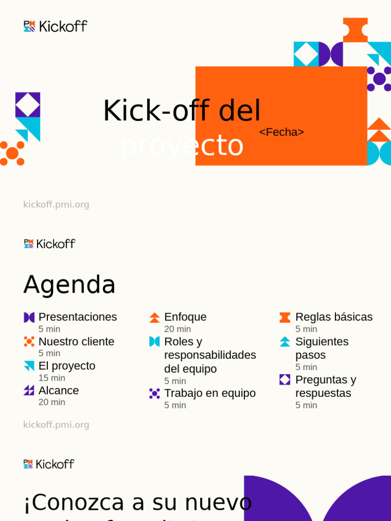 Agenda del Kick-off del Proyecto | PDF