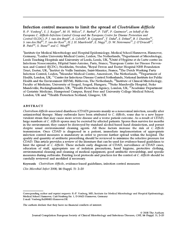 Clostridium Difficile | PDF