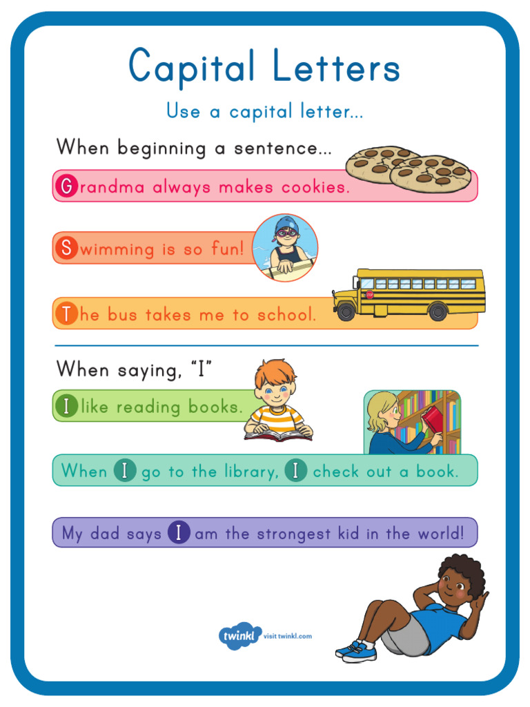 Capital Letters Usage Guide | PDF