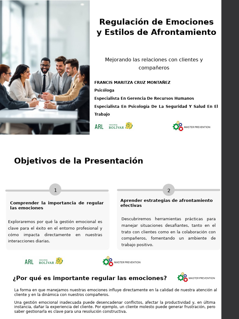 Regulacion de Emociones y Estilos de Afrontamiento | PDF | Las ...