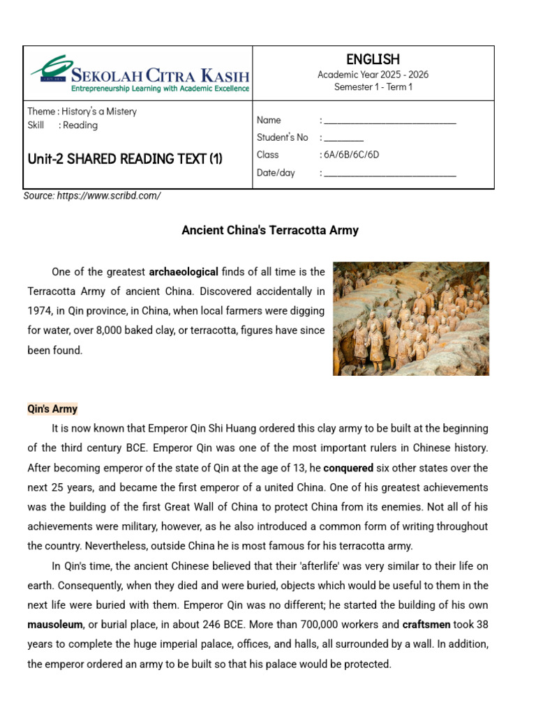 Terracotta Army: History and Preservation | PDF