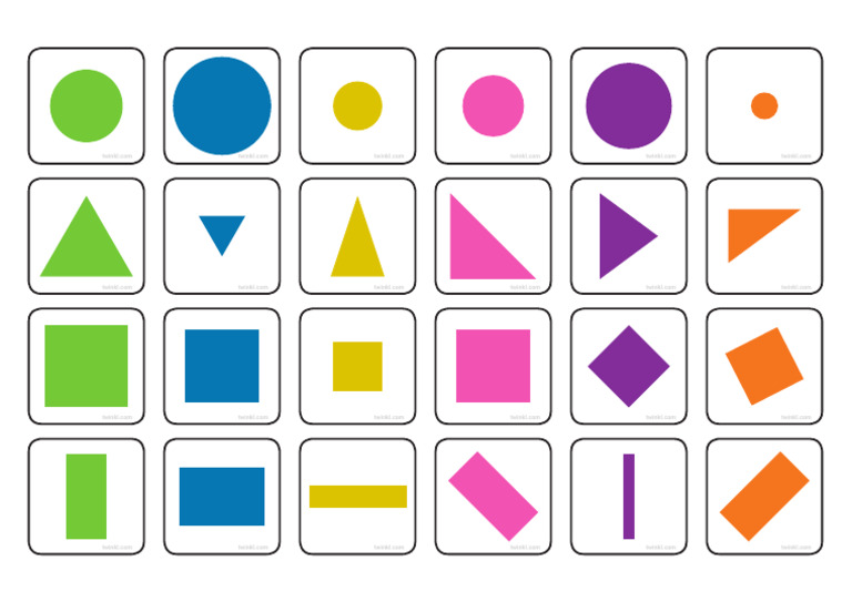 2D Shape Cards | PDF